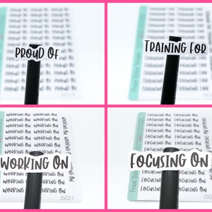 Currently Prompt Journaling Script Stickers - Etsy