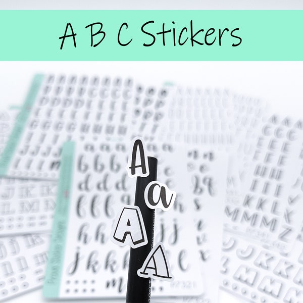Alphabet Stickers - Etsy