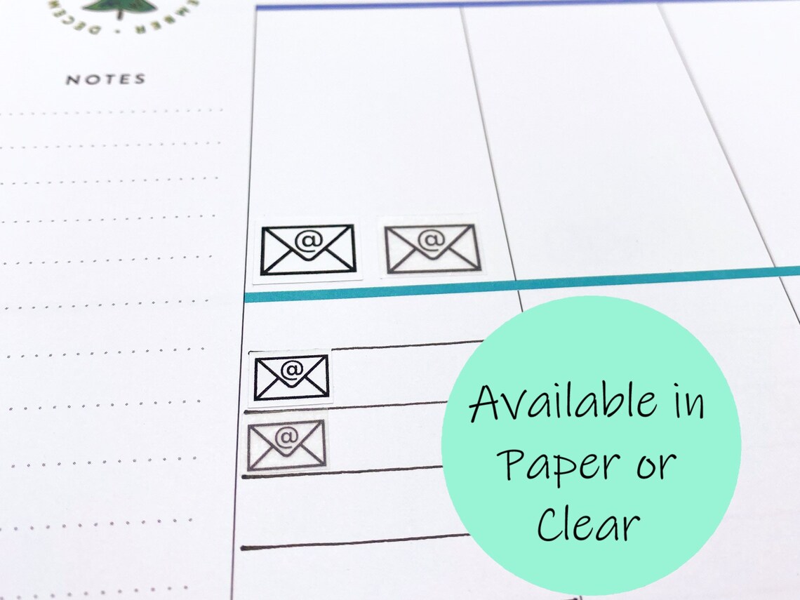 Email Icon Stickers - Etsy