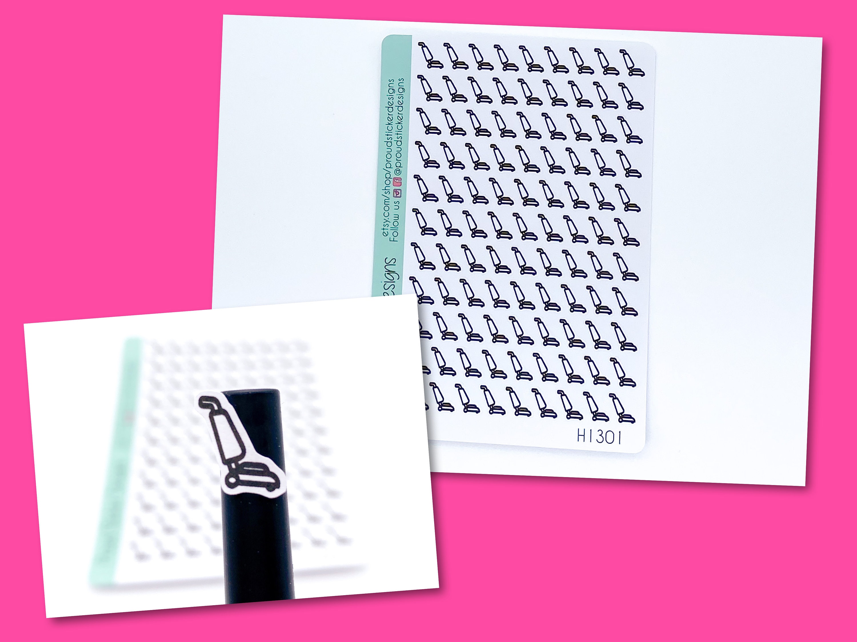 Vacuum Icon Stickers - Etsy