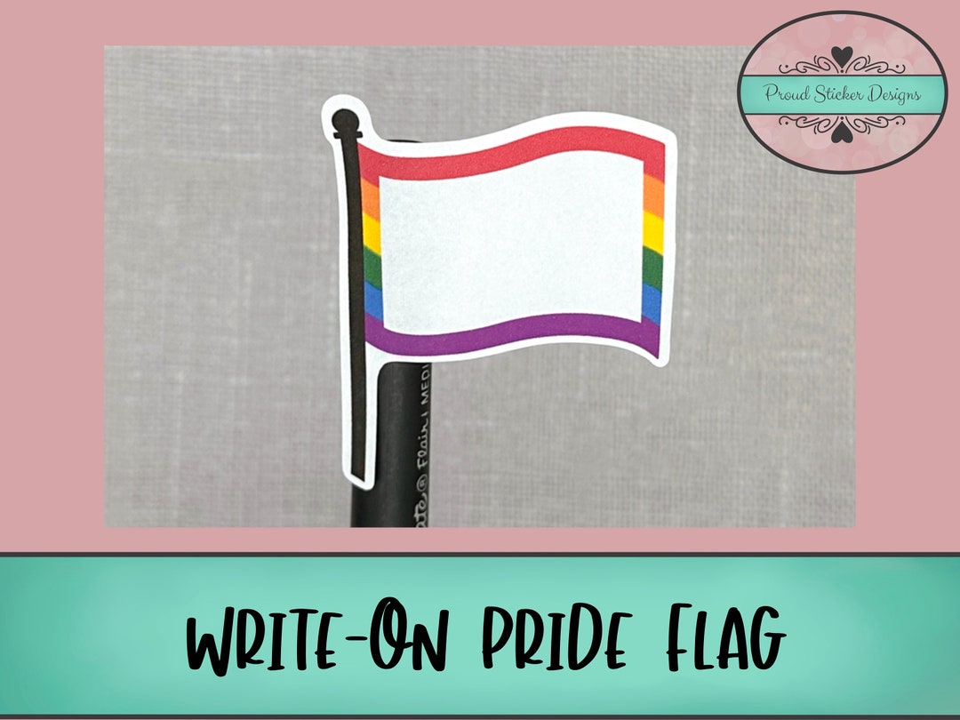 Write-on Pride Flag and Date Covers - Etsy