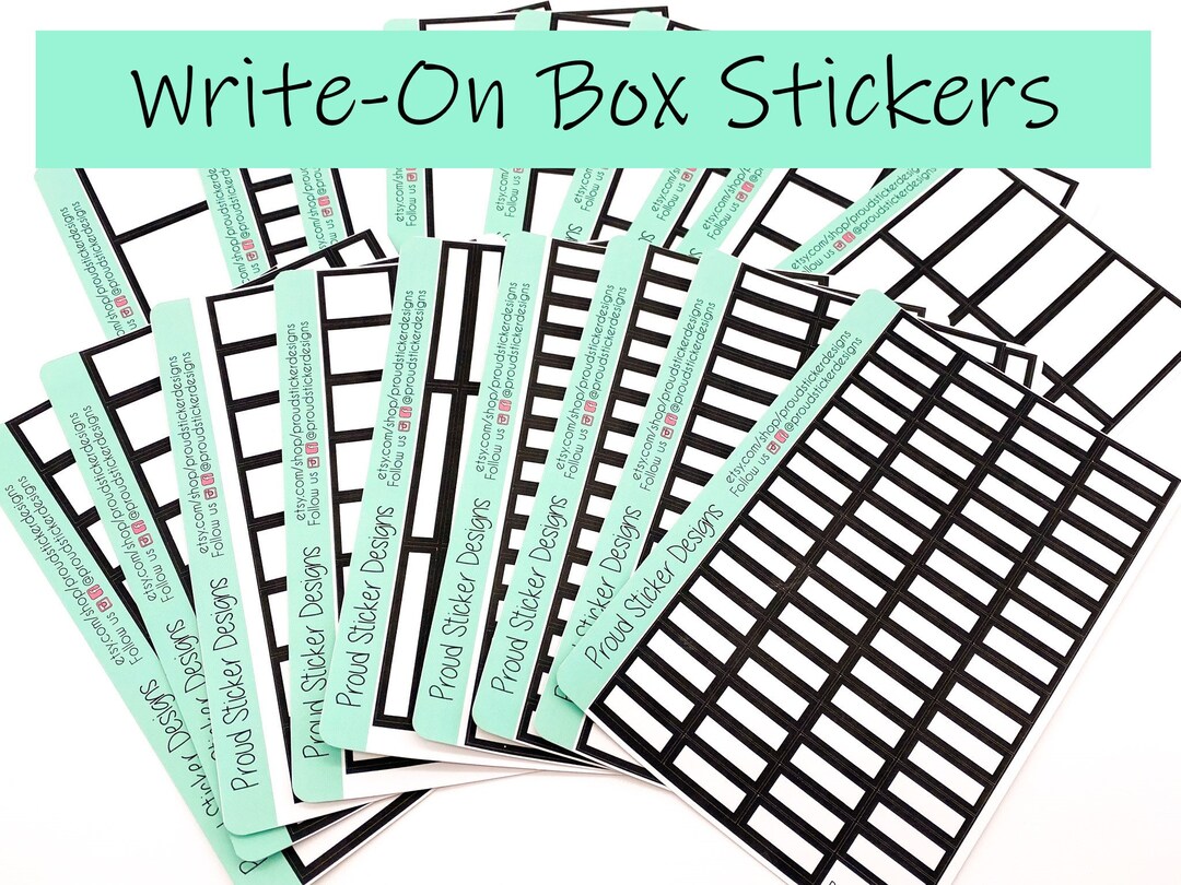 Write on Boxes - Etsy
