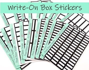 Double Write on Boxes With and Without Check Boxes - Etsy