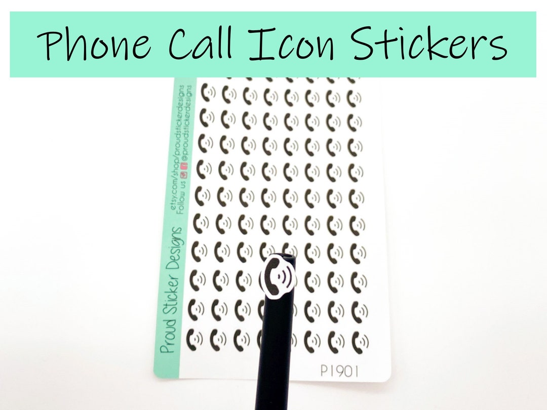 Phone Call Stickers - Etsy