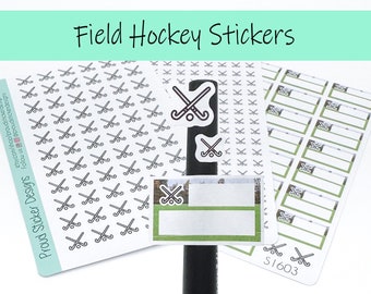Hockey Sticker Pack Hockey Stickers Puck Sticks Gift - Etsy