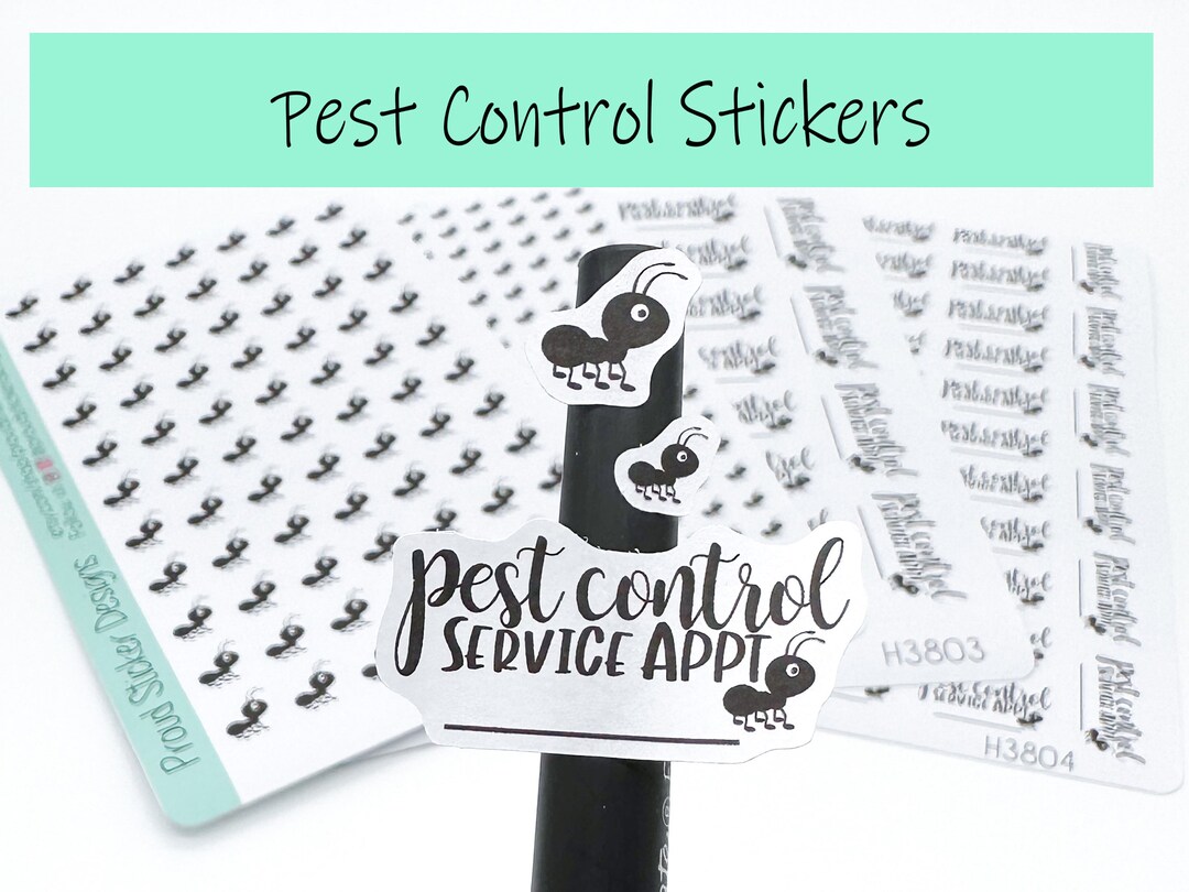 Pest Control Stickers - Etsy
