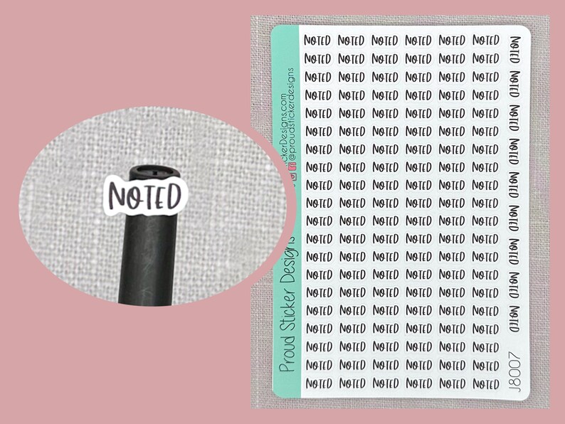 TINY Planner Script Stickers - Etsy