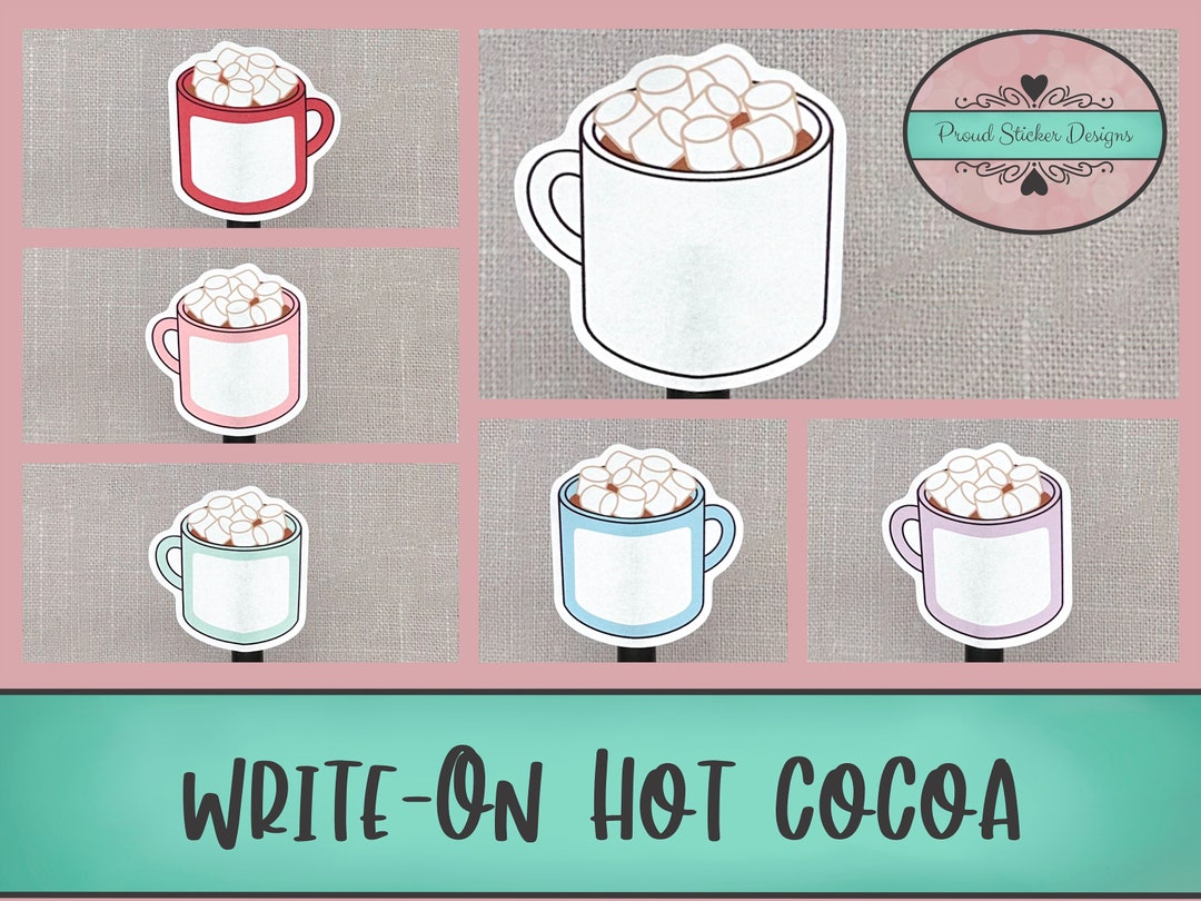 Write-on Hot Cocoa Mugs With Date Covers - Etsy
