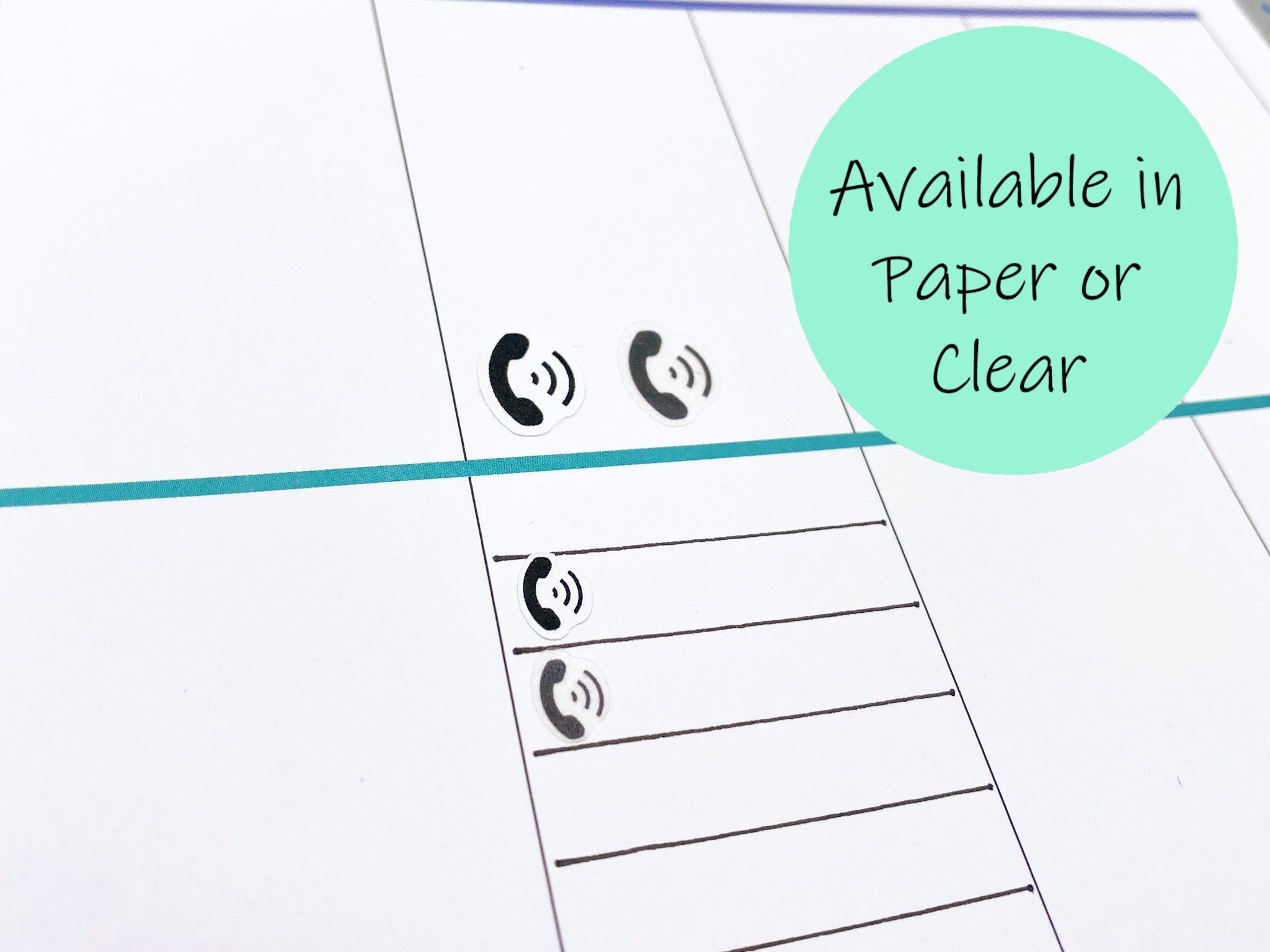 Phone Call Stickers | Etsy