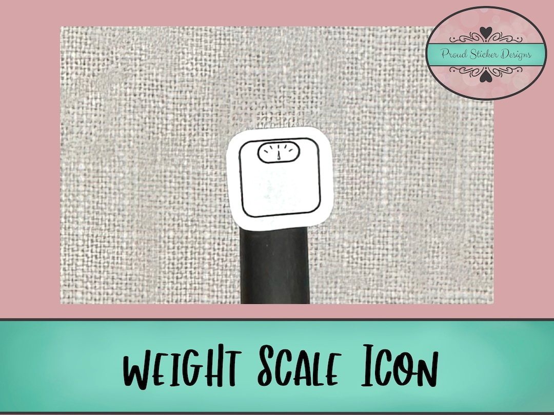 Weigh-in | Scale Icon Stickers - Etsy