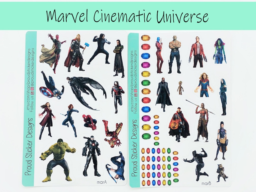 Super Hero Stickers - Etsy