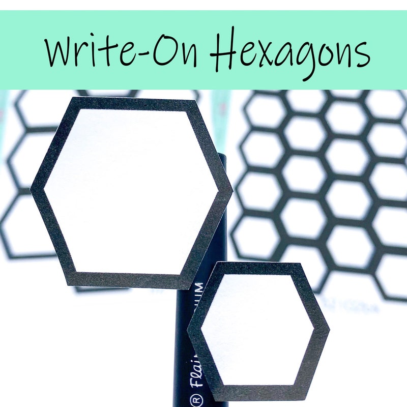 Hexagon Stickers - Etsy