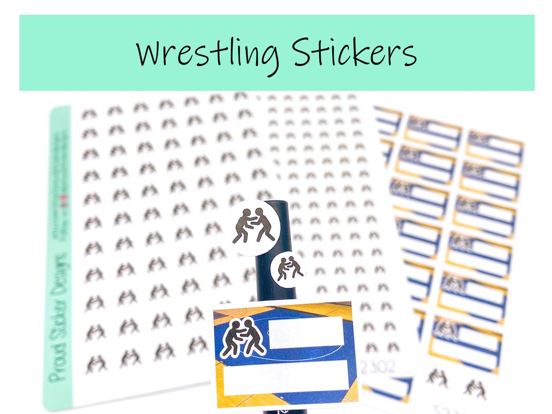 Wrestling Stickers - Etsy