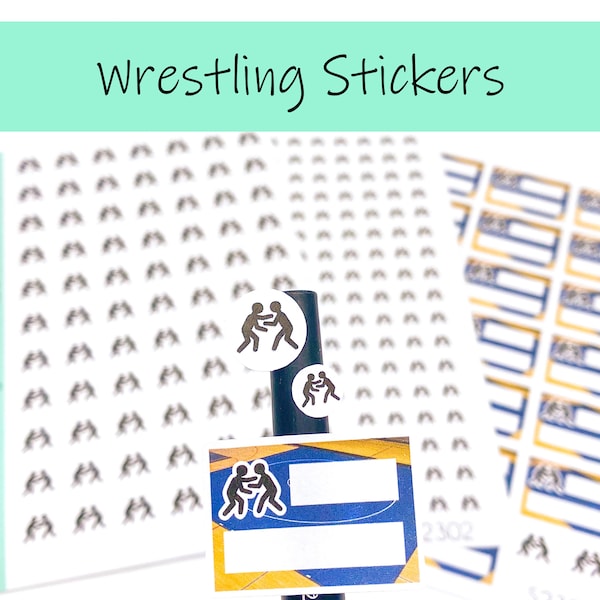 Wrestling Stickers - Etsy