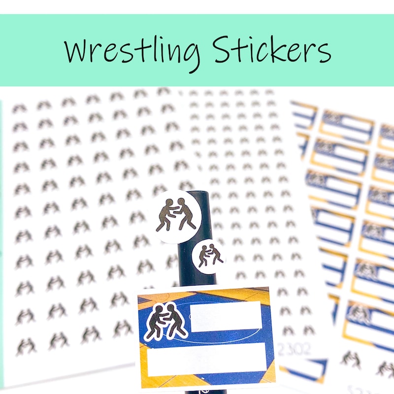 Wrestling Stickers - Etsy
