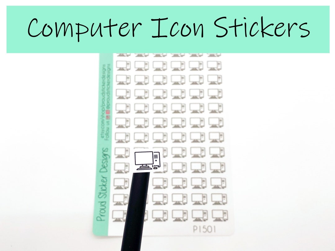 Computer Icon Stickers - Etsy