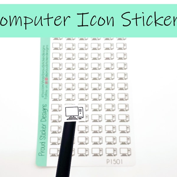 Computer Icon Stickers - Etsy