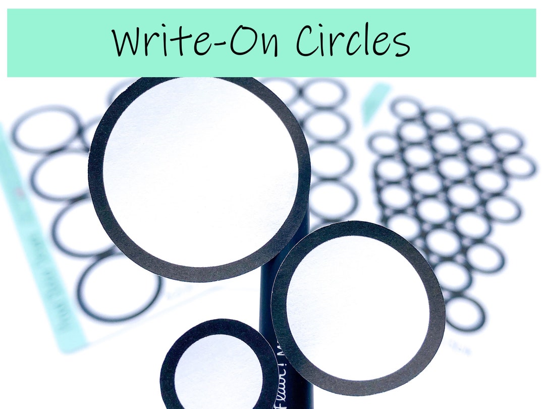 Write on Circles - Etsy