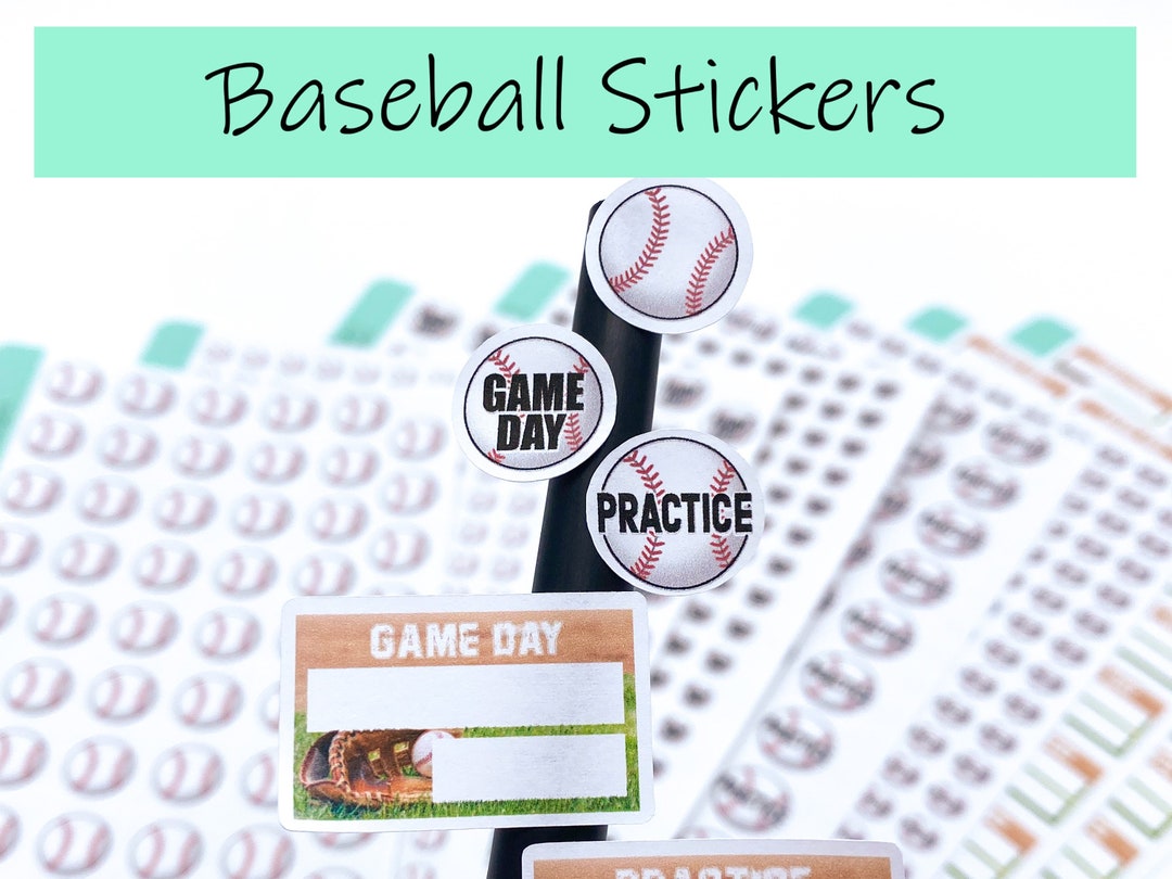 Baseball Practice and Game Day Stickers - Etsy