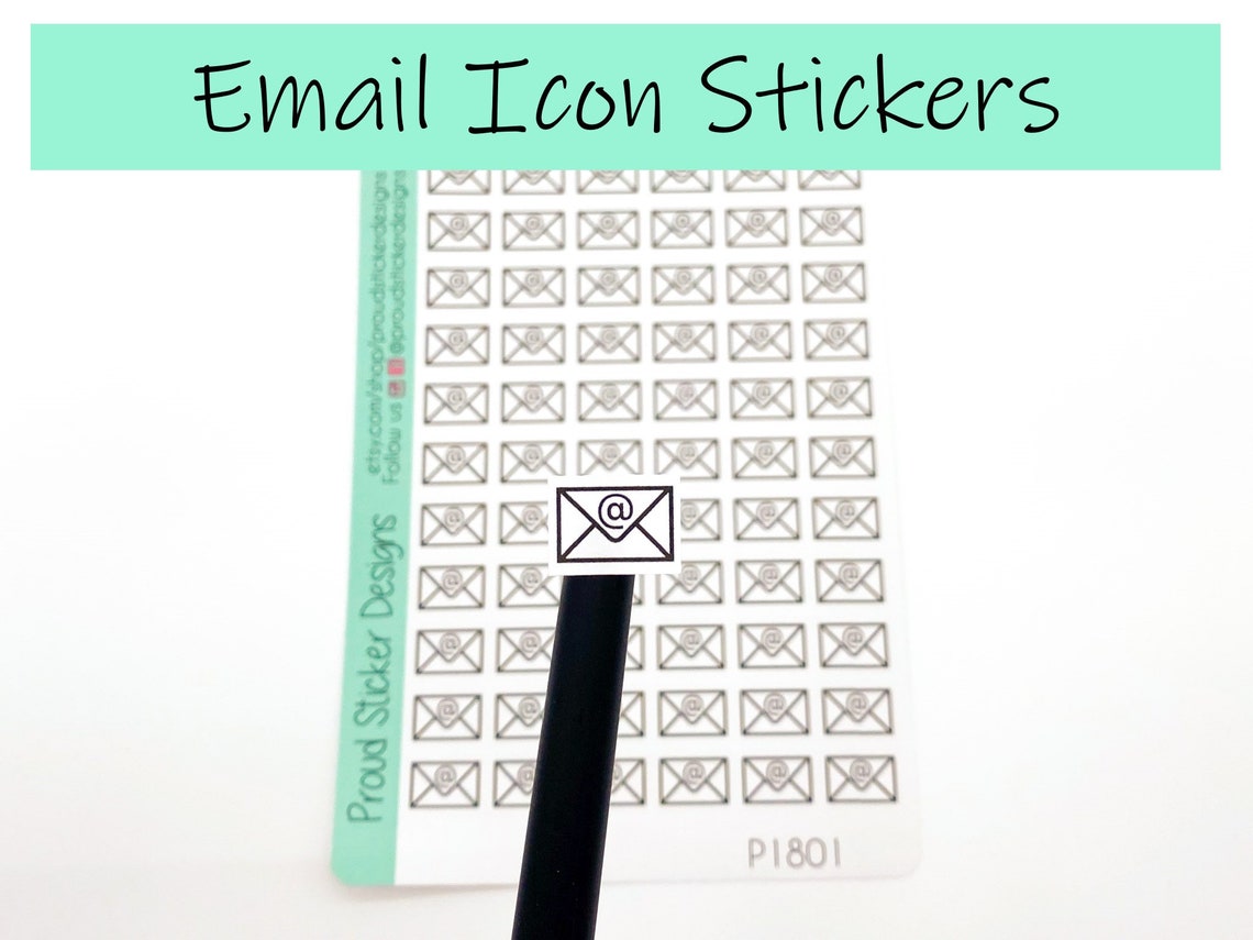 Email Icon Stickers - Etsy
