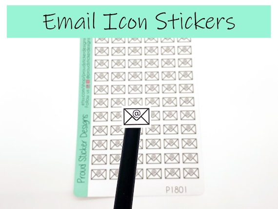 Email Icon Stickers | Etsy