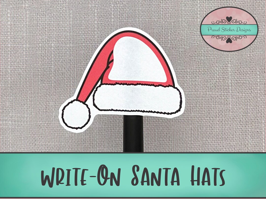 Write-on Santa Hat - Etsy