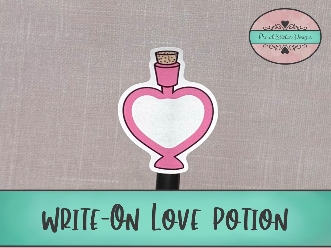 Write-on Valentine's Love Potion and Date Covers - Etsy