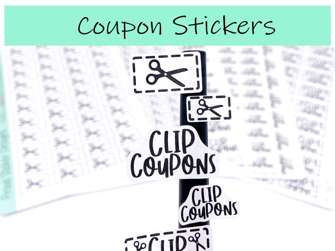 Coupon Clipping Stickers - Etsy