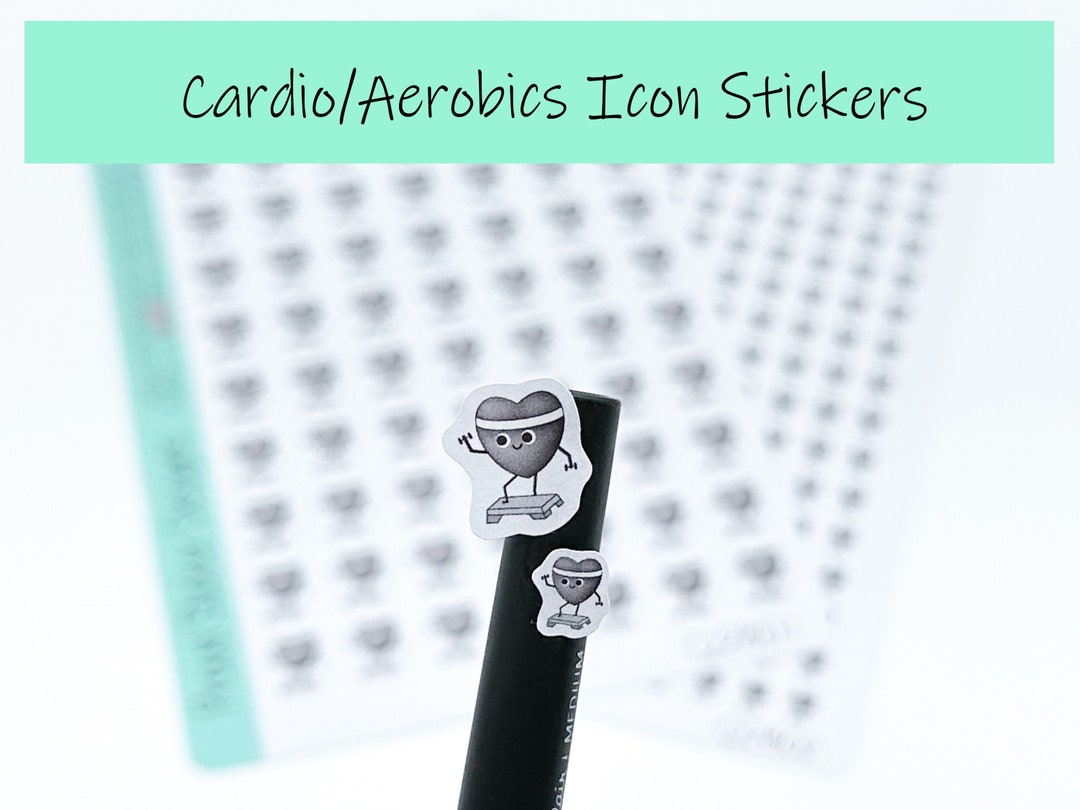 Cardio/aerobics Icon Stickers - Etsy