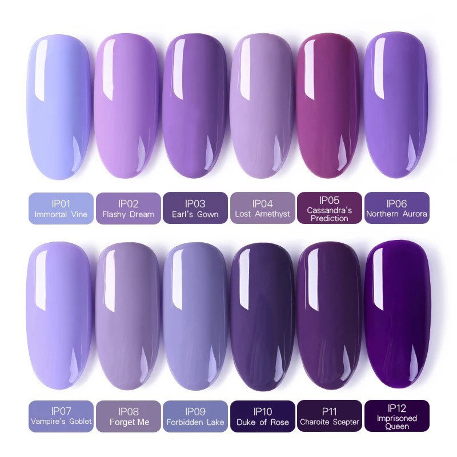 Iris Purple Gel Series Nail Color Nail Gel Polish 6ml Purple Etsy