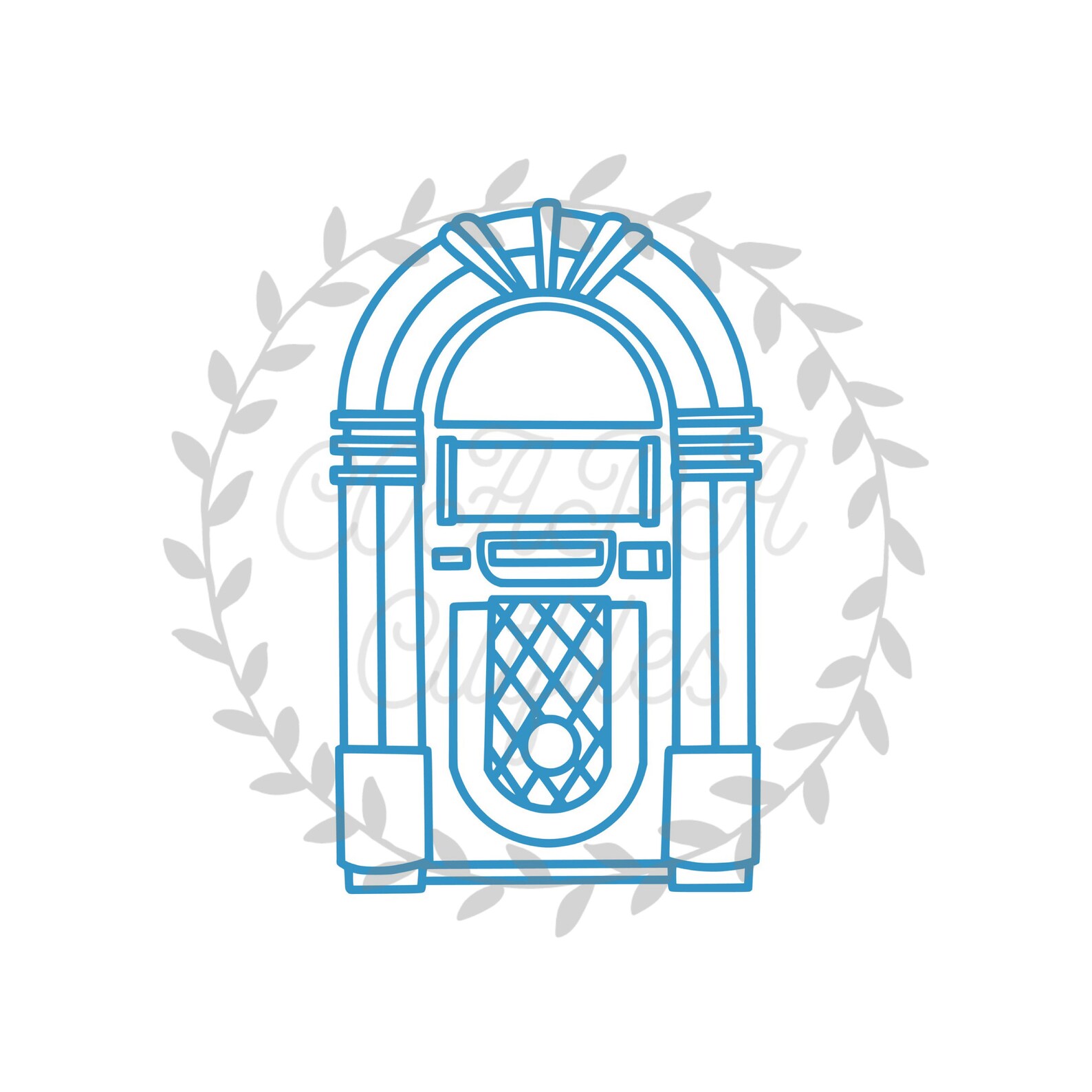 Jukebox Cut File SVG. PNG. pdf | Etsy