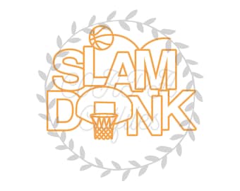 Slam Dunk Svg | Etsy