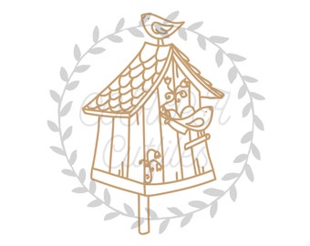 Bird House Cut Files - Etsy