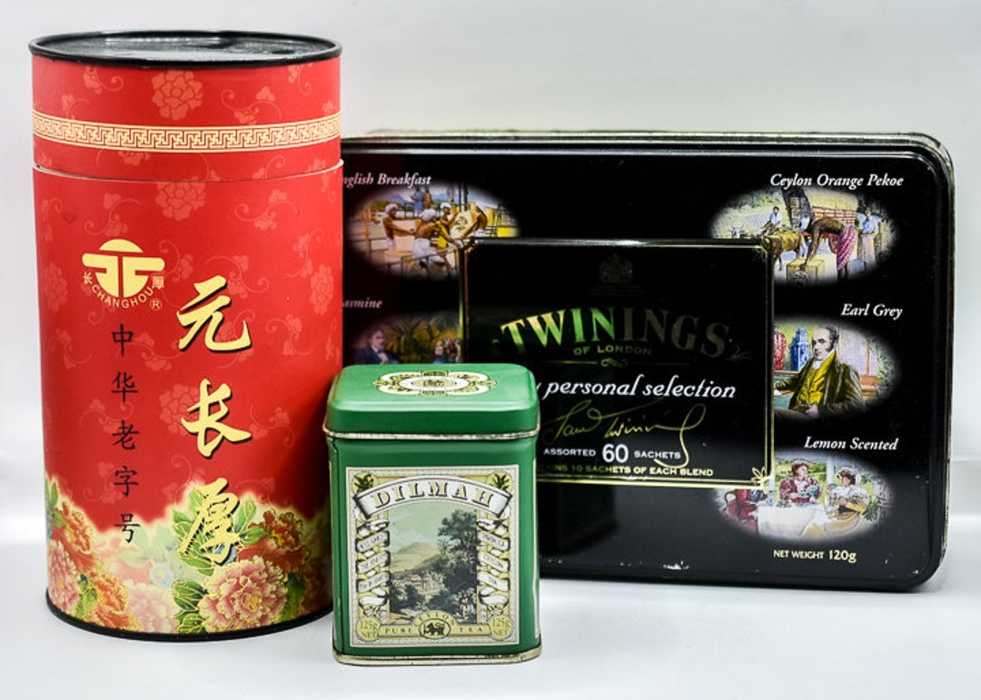 Vintage Tea Tins From Twinings and More Sold Separately - Etsy