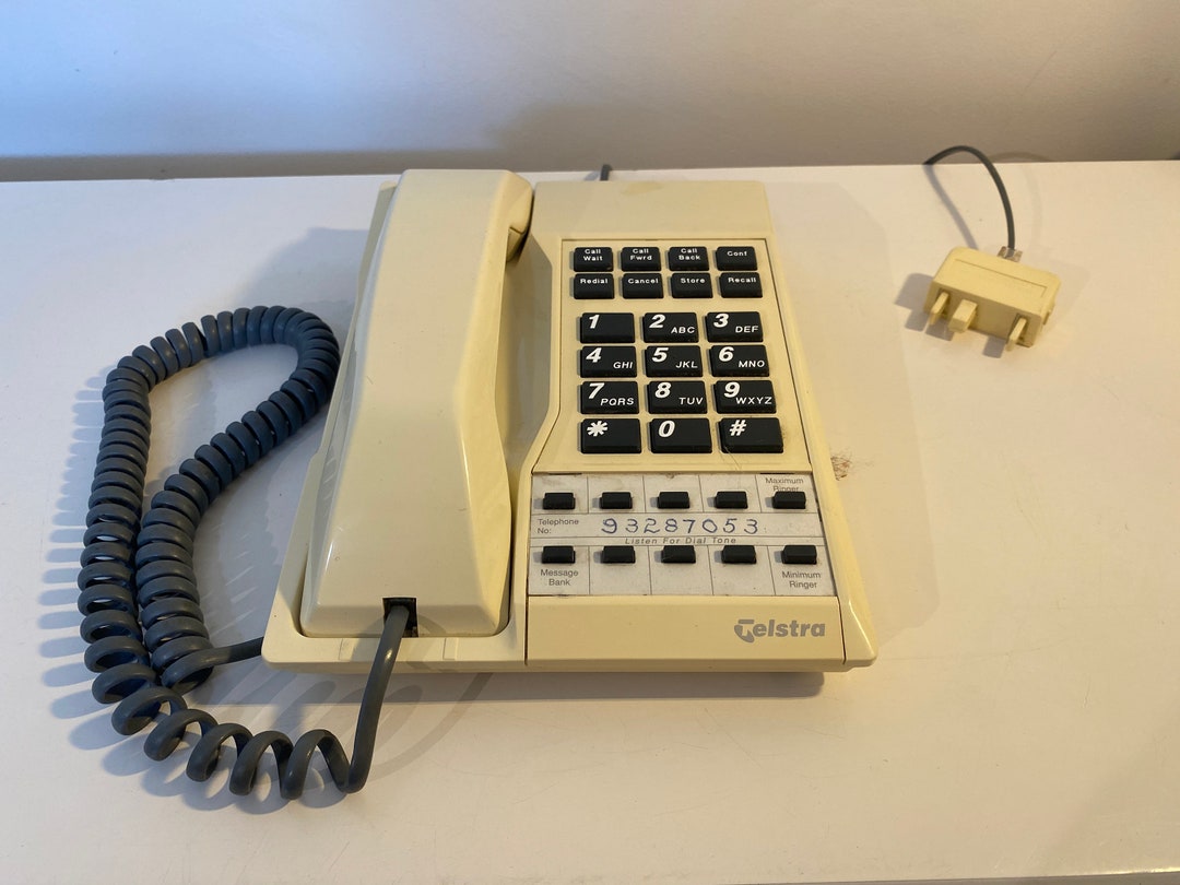 Retro ALCATEL Telstra Touch Button Telephone - Vintage - Etsy