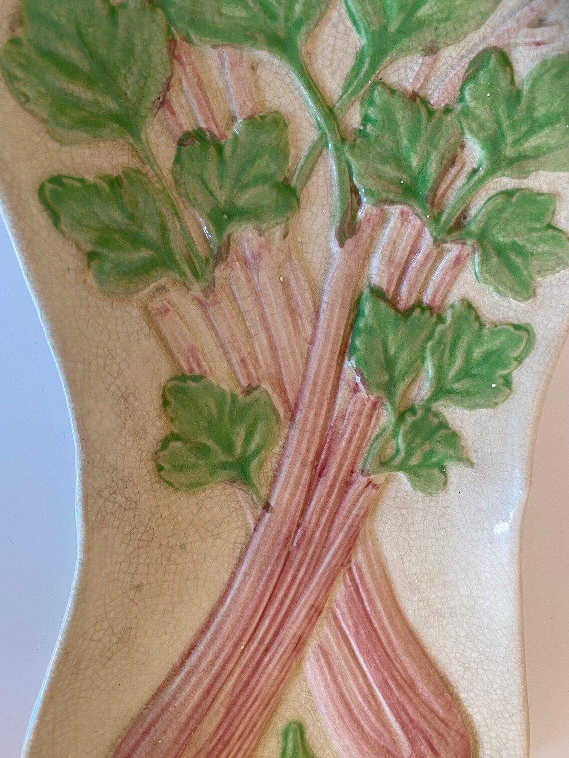 Vintage Manto Ware Japan Serving Platter With Raised Celery Motif ...