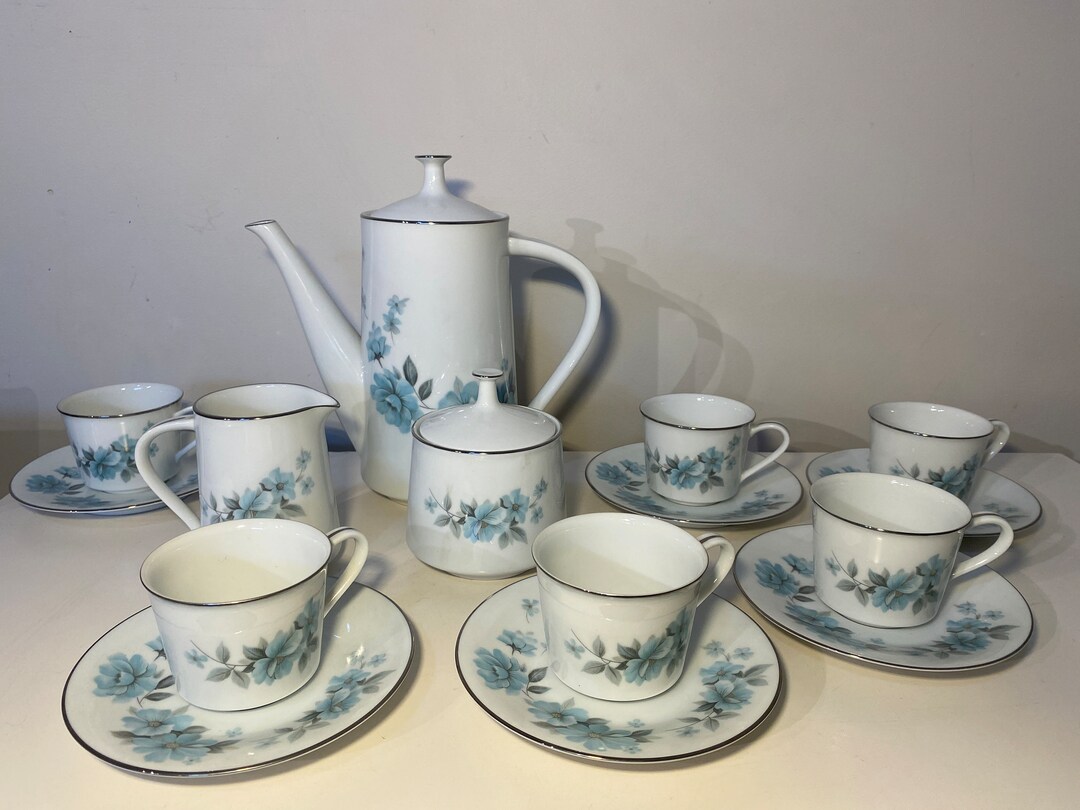 Vintage Noritake RC Japan Alouette Porcelain Coffee Pot Set ...