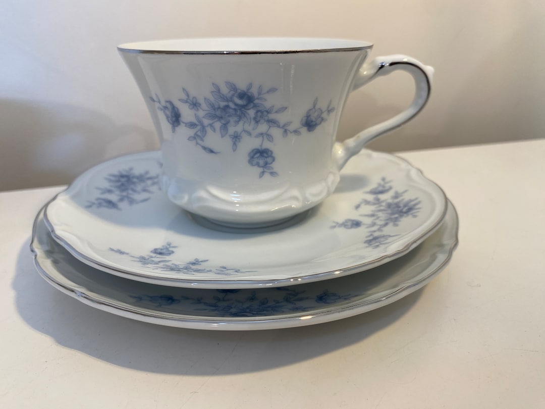Cup & Saucer Set Seyei Fine China Elegant Lady 7002 Made in Japan 1970s ...