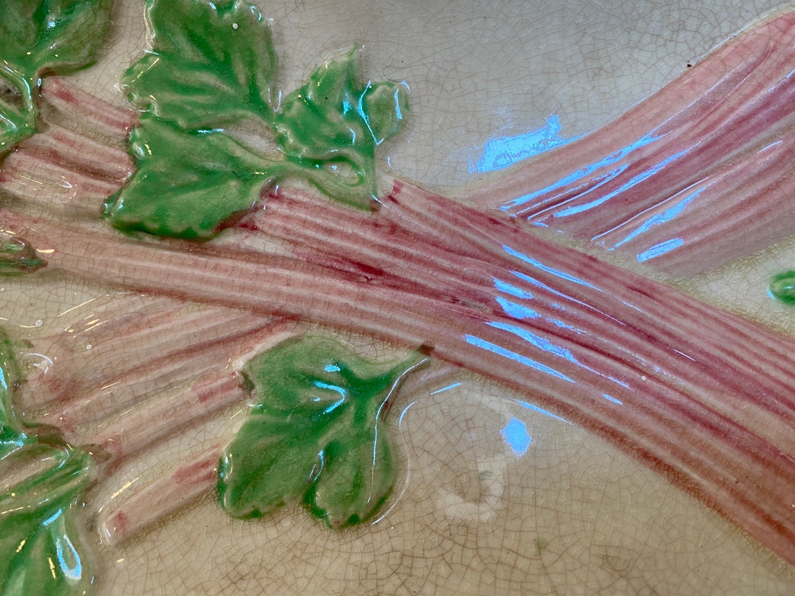 Vintage Manto Ware Japan Serving Platter With Raised Celery Motif ...