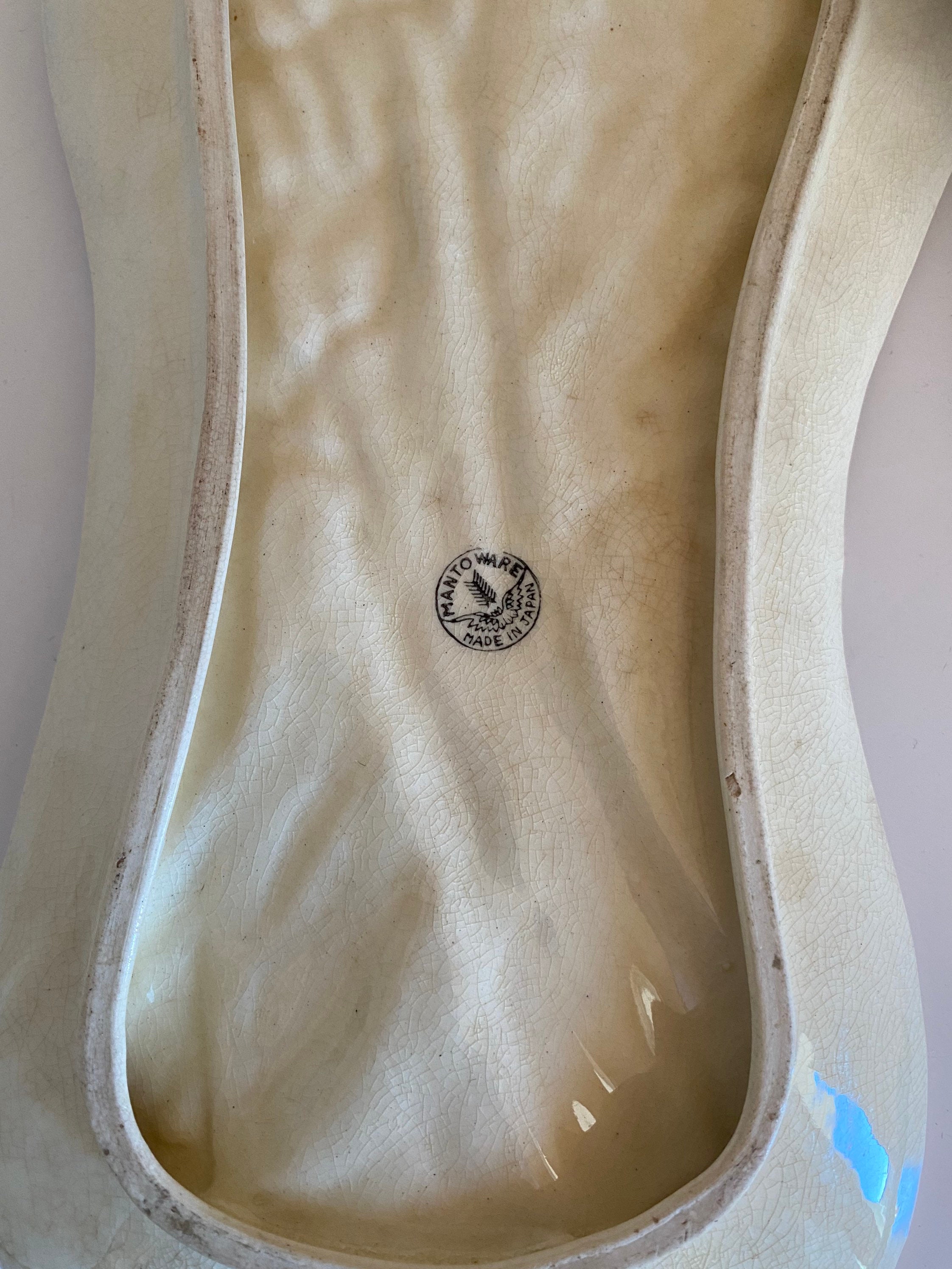 Vintage Manto Ware Japan Serving Platter With Raised Celery Motif ...