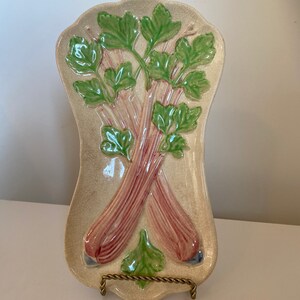 Vintage Manto Ware Japan Serving Platter With Raised Celery Motif ...