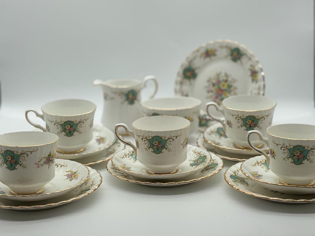 Royal Stafford Bone China - True Love Pattern - 6 X Footed Tea Cup ...