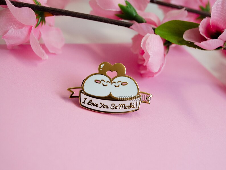 I Love You so Mochi Enamel Pin Valentine's Day Gift - Etsy