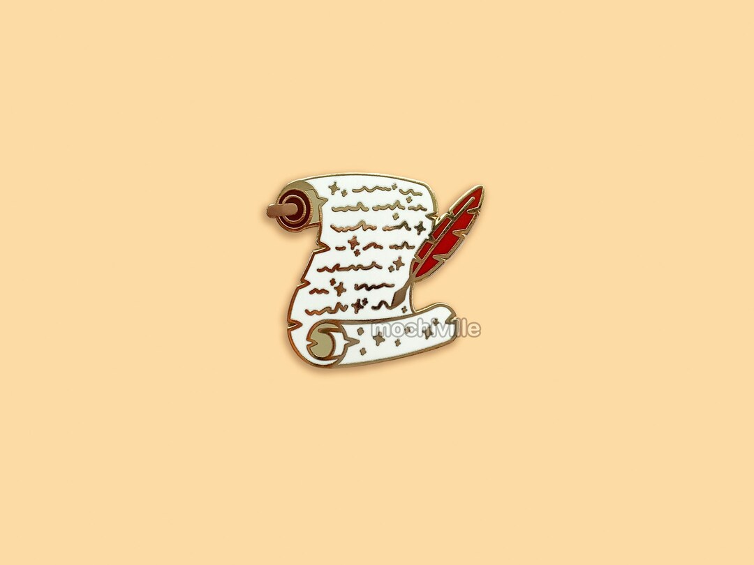 Magic Scroll Enamel Pin | Hard Enamel Pin | Fantasy RPG Inspired - Etsy