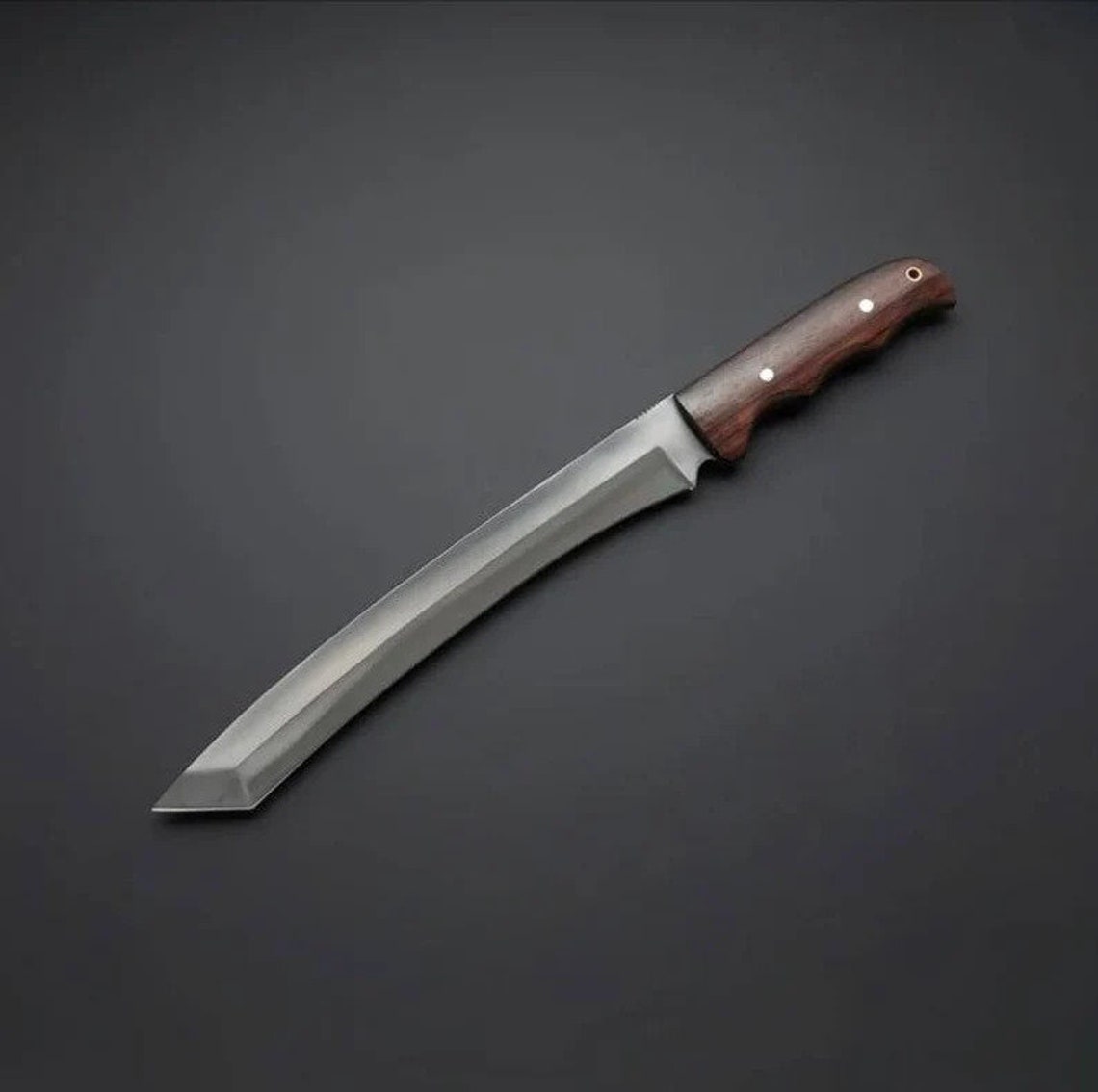 Custom Handmade D2 Steel Tanto Blade Knife With Sheath, Katana Tanto ...