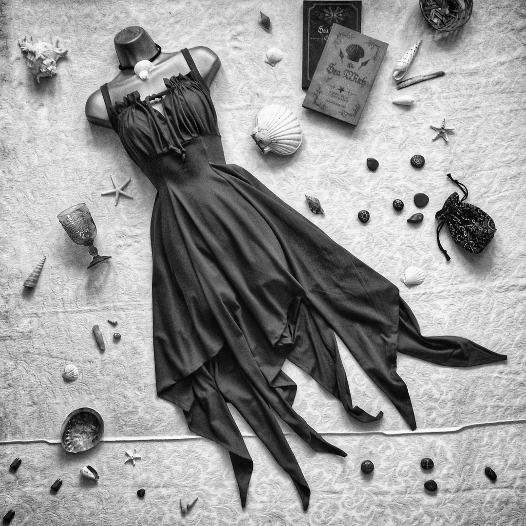 Sea Witch Maxi Dress - Mermaid Pointed Hem Dress - Sirencore Siren ...