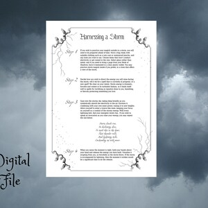 Storm Magic Book of Shadows Pages: Sea Witchcraft (printable PDF) - Etsy