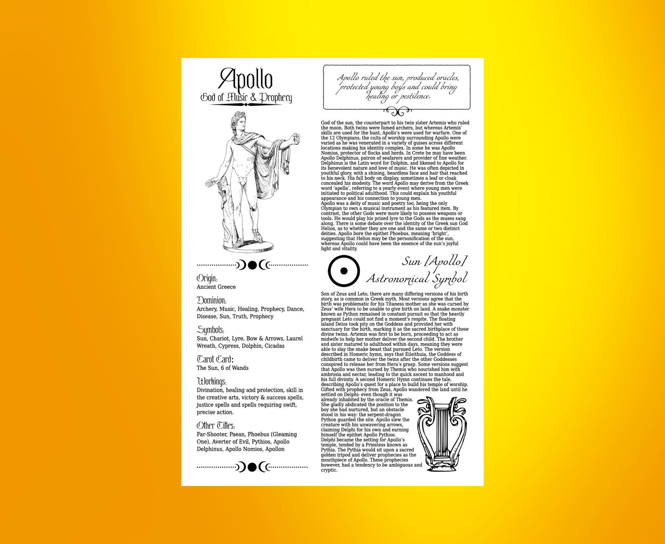 Apollo Protector Symbol