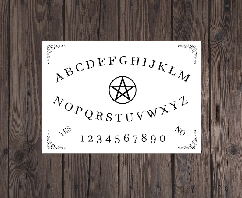 Ouija Board Printable Pages: Book of Shadows, Spirit Communication (PDF ...