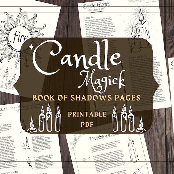 Book of Shadows Printable Pages - Etsy